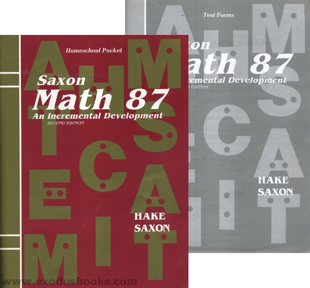 Saxon Math 8 7 Answer Key old Exodus Books