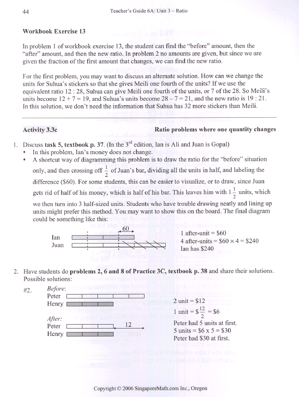 Primary Mathematics 6A - Teacher's Guide - Exodus Books