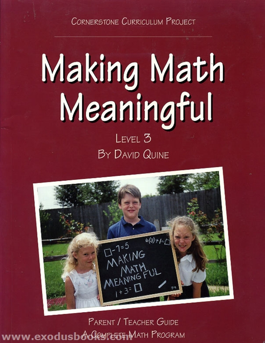 Making Math Meaningful Level 3 - Parent/Teacher Guide - Exodus Books