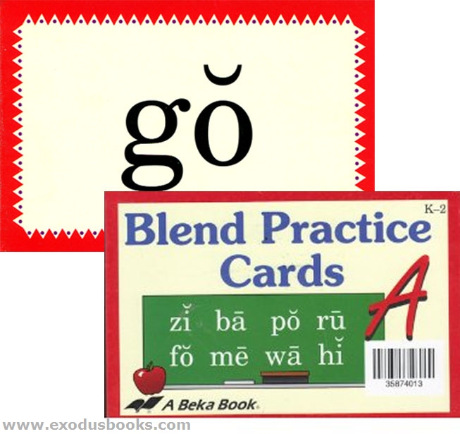 Blend Practice Cards A (old) - Exodus Books