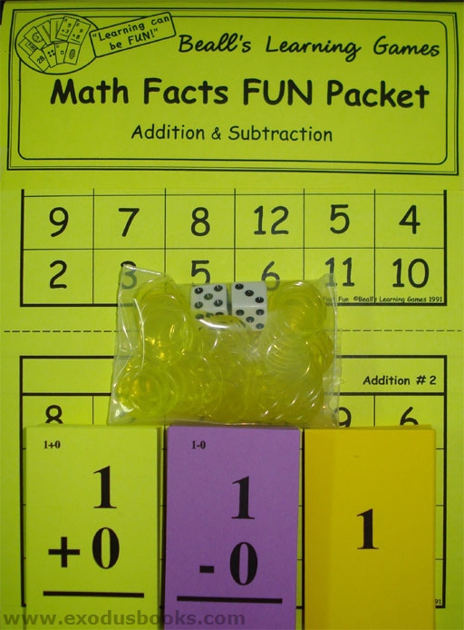 Beall's Math Fact Fun Packet: Addition/Subtraction - Exodus Books