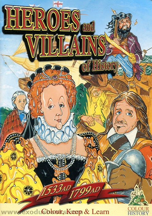 Heroes and Villains of History Coloring Book - Exodus Books