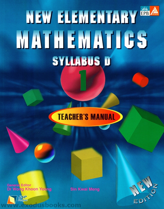 New Elementary Mathematics 1 - Teacher Manual - Exodus Books