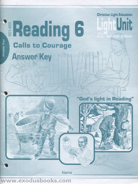 Christian Light Reading - LightUnit 6 Answer Key - Exodus Books