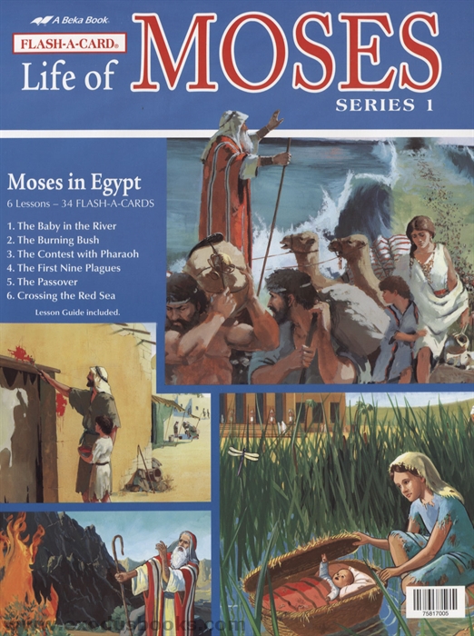 Life of Moses: Moses in Egypt Flash-a-Card (old) - Exodus Books