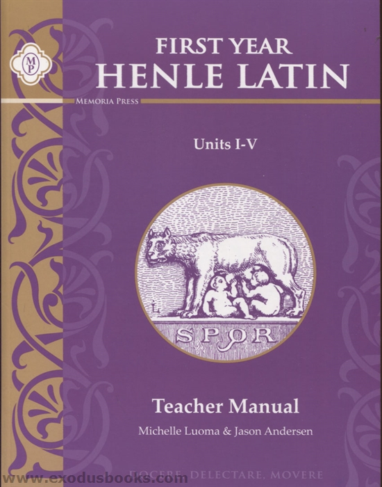 Henle First Year Latin Units I-V - Teacher Manual - Exodus Books