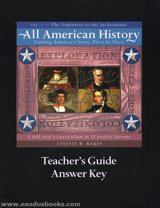 All American History Volume I - Teacher's Guide/Answer Key - Exodus Books