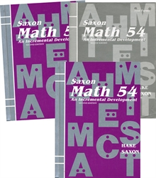 Saxon Math 54 - Home Study Kit (old) - Exodus Books